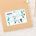 Linus Builds A Snowman Sticker | Zazzle