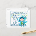 Linus & Lucy "I Wasn't Yelling…" Postcard | Zazzle