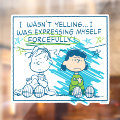 Linus & Lucy "I Wasn't Yelling…" Window Cling | Zazzle