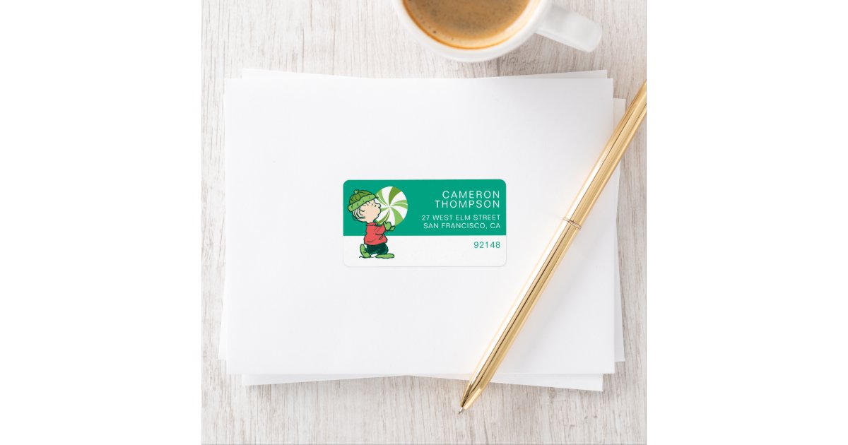 Linus Peppermint Candy Label | Zazzle
