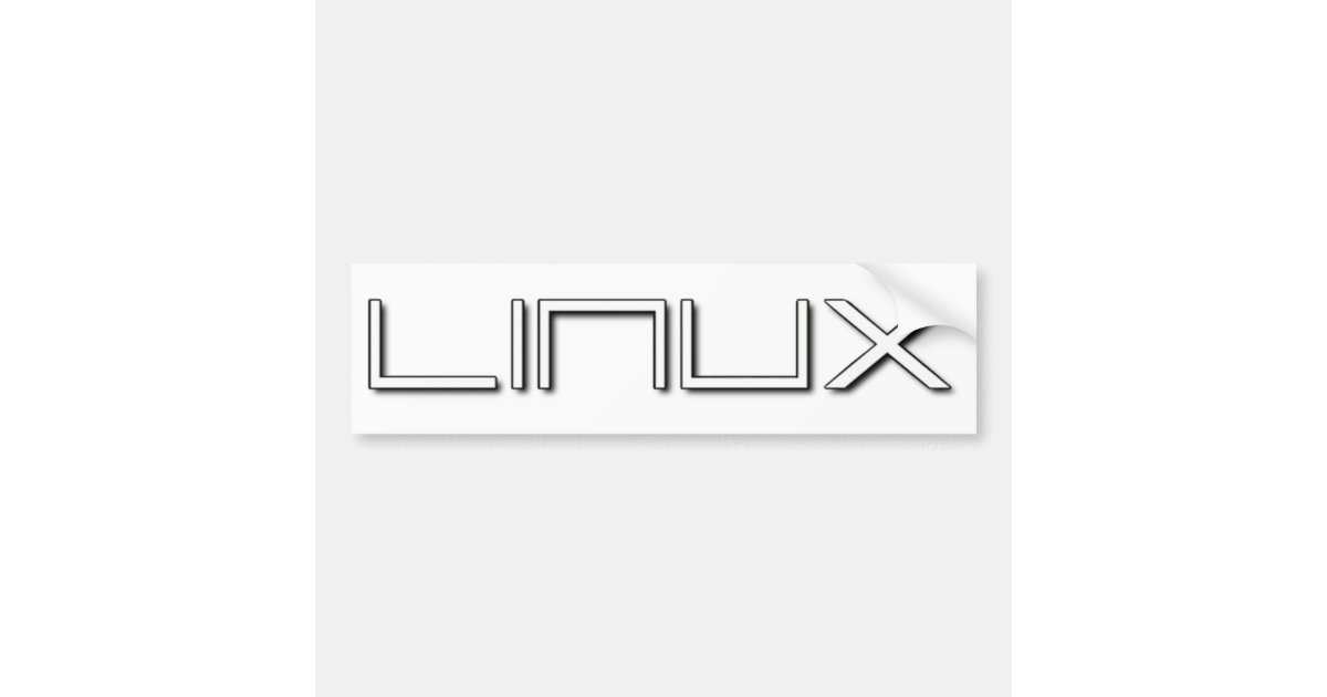 LINUX BUMPER STICKER | Zazzle