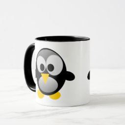 Linux Clumsy Tux Penguin Mug | Zazzle