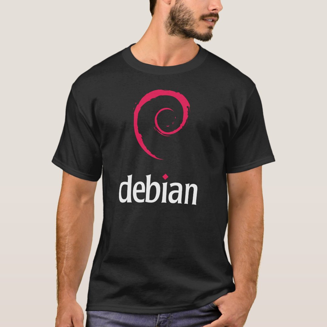 Linux Debian Tshirt | Zazzle