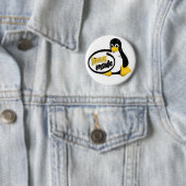 LINUX INSIDE Tux the Linux Penguin Logo Pinback Button | Zazzle