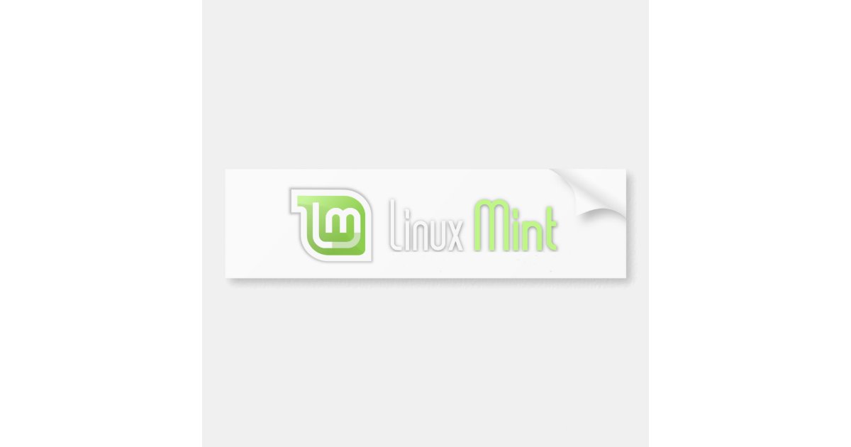 Linux Mint Bumper Sticker | Zazzle