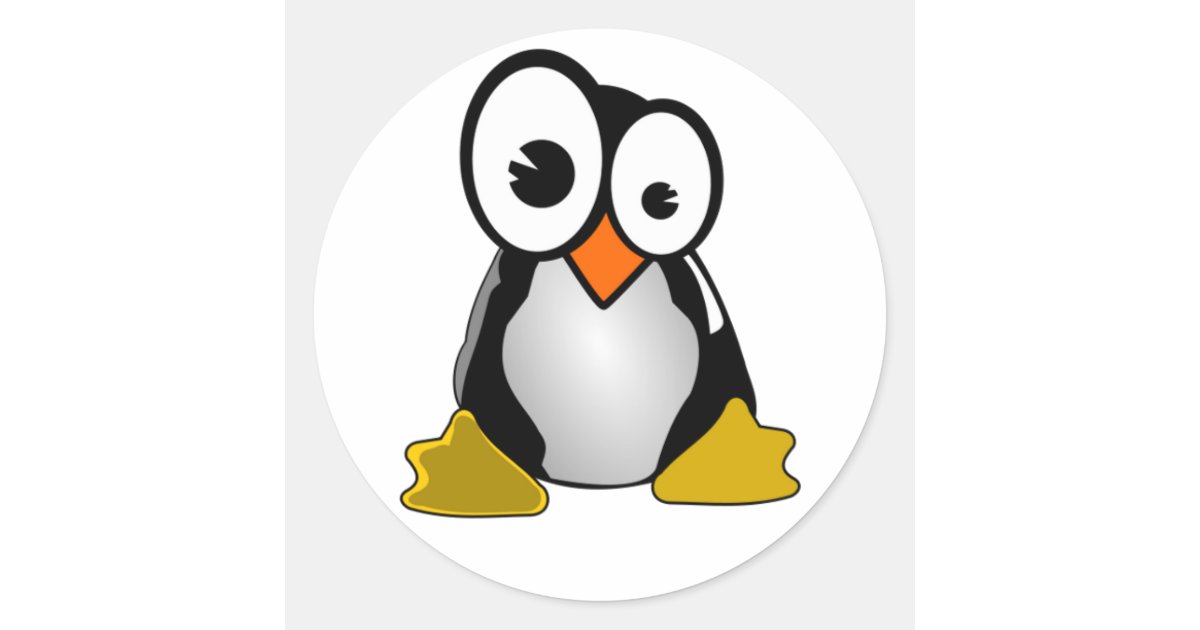Linux Penguin Sticker | Zazzle