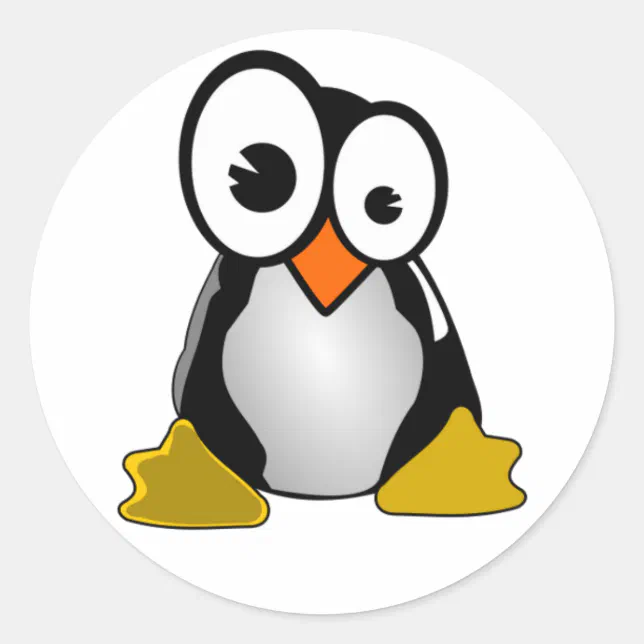 Linux Penguin Sticker | Zazzle