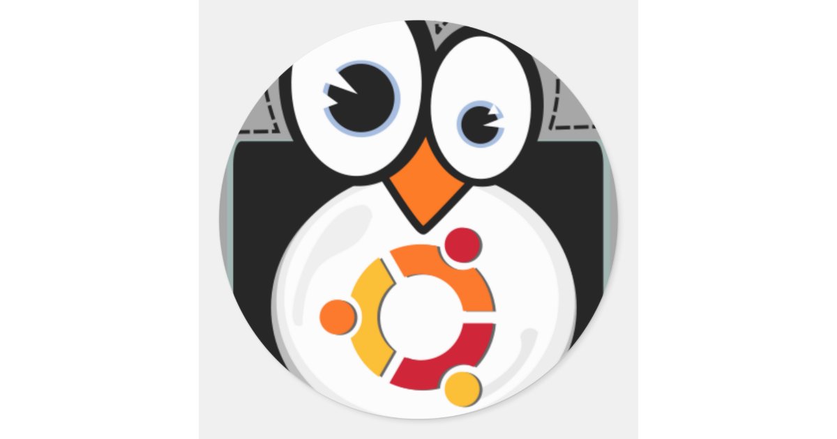Linux Penguin Ubuntu Sticker | Zazzle
