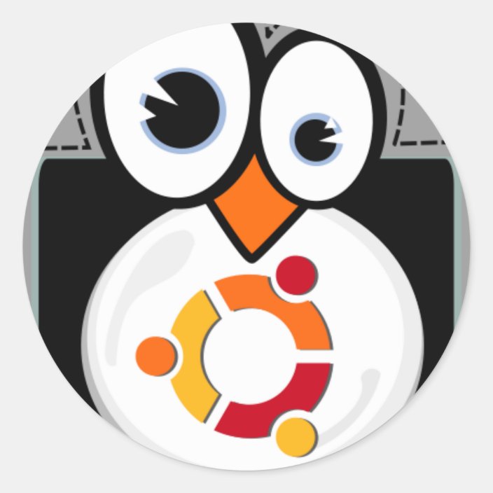 Linux Penguin Ubuntu Sticker | Zazzle.com