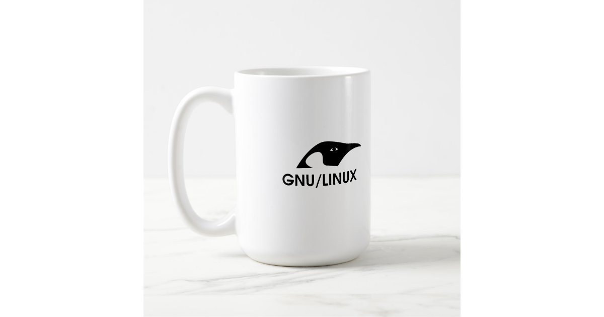 Linux "Real men use the command line" coffee mug | Zazzle