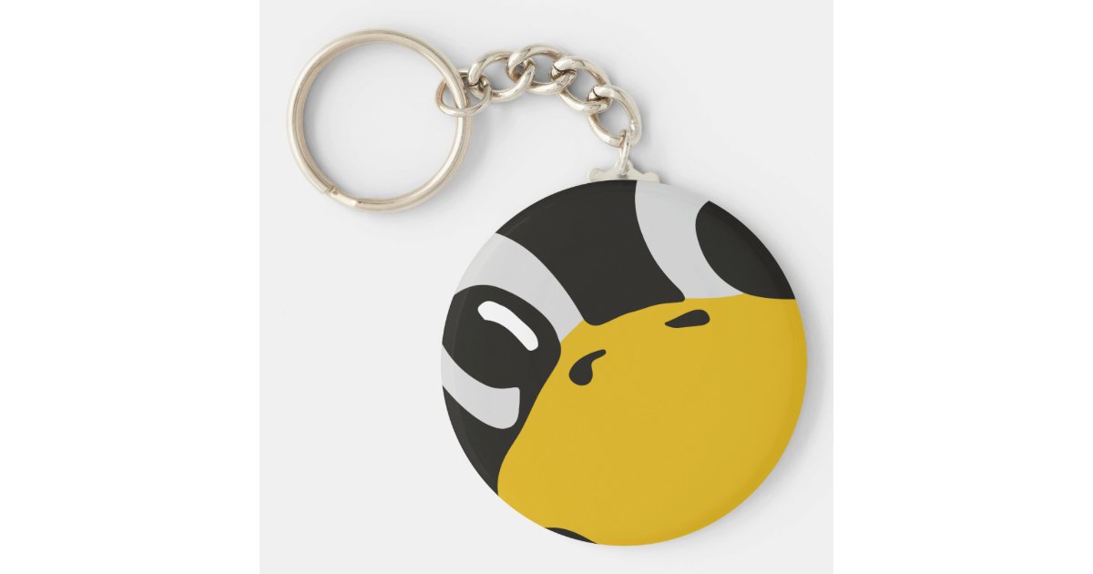 linux tux penguin eyes portrait keychain | Zazzle.com