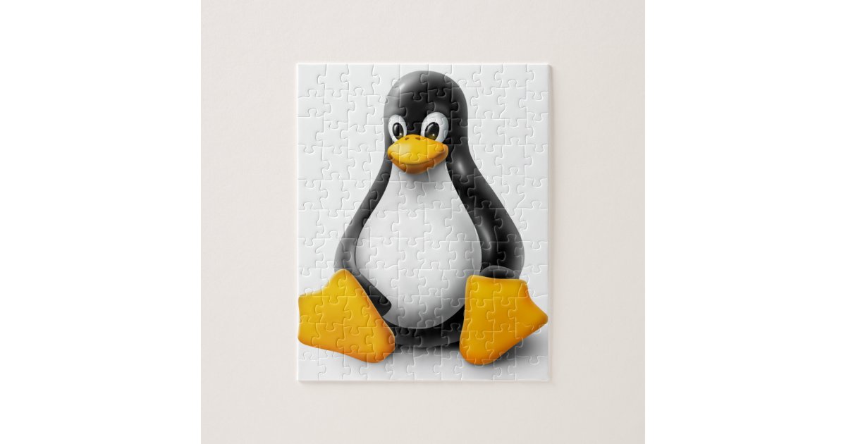 Linux Tux The Penguin Jigsaw Puzzle Zazzle