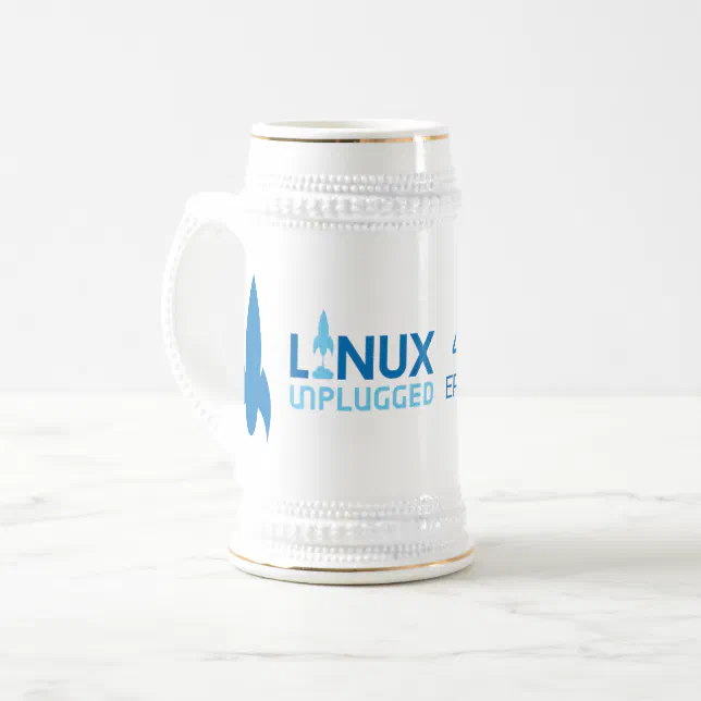 LINUX Unplugged Beer Stein | Zazzle