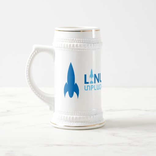 LINUX Unplugged Beer Stein | Zazzle