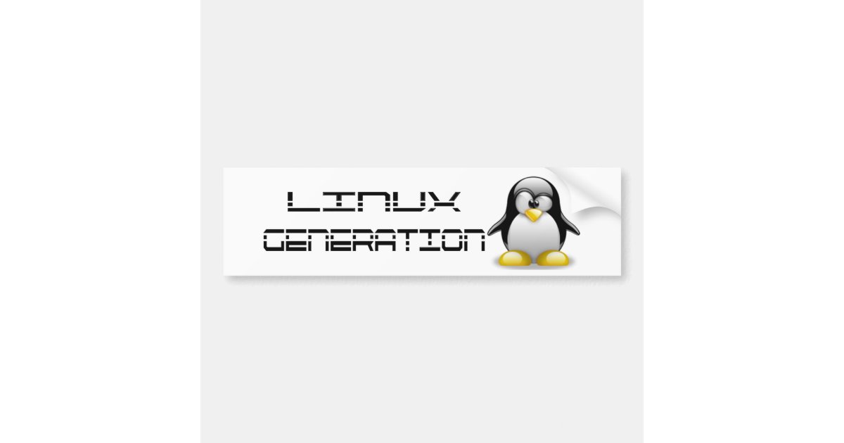 LinuxGeneration Bumper Sticker | Zazzle