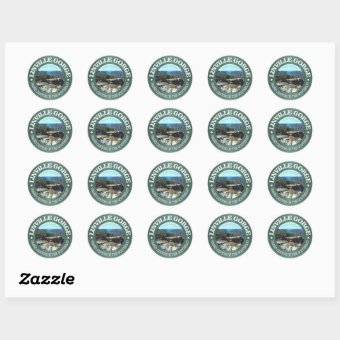 Linville Gorge Classic Round Sticker | Zazzle