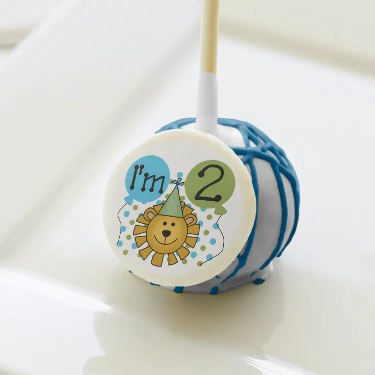 Lion 2nd Birthday Cake Pops | Zazzle