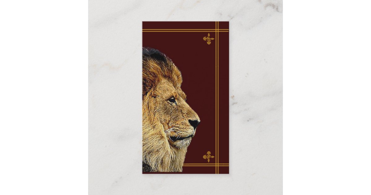 Lion Business Card | Zazzle