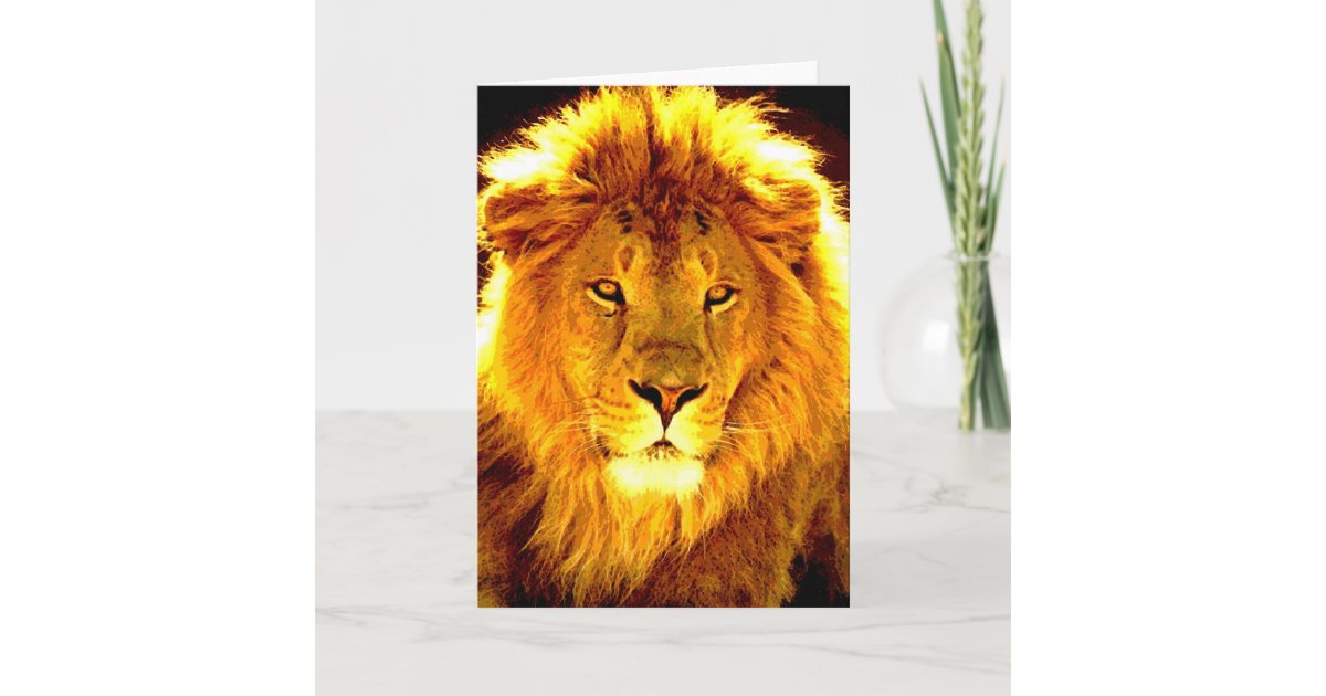 Lion Card | Zazzle.com