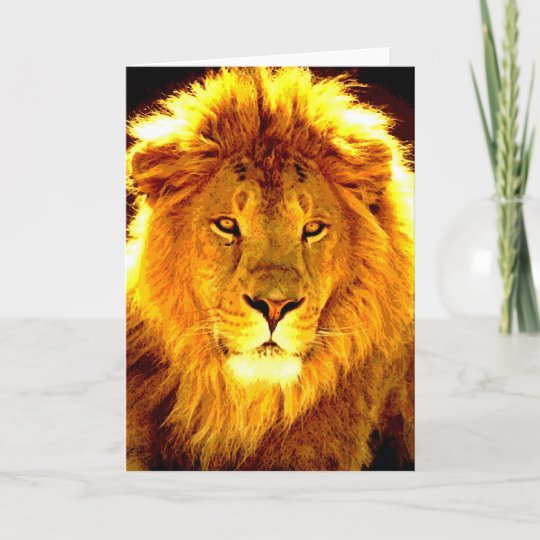Lion Card | Zazzle.com