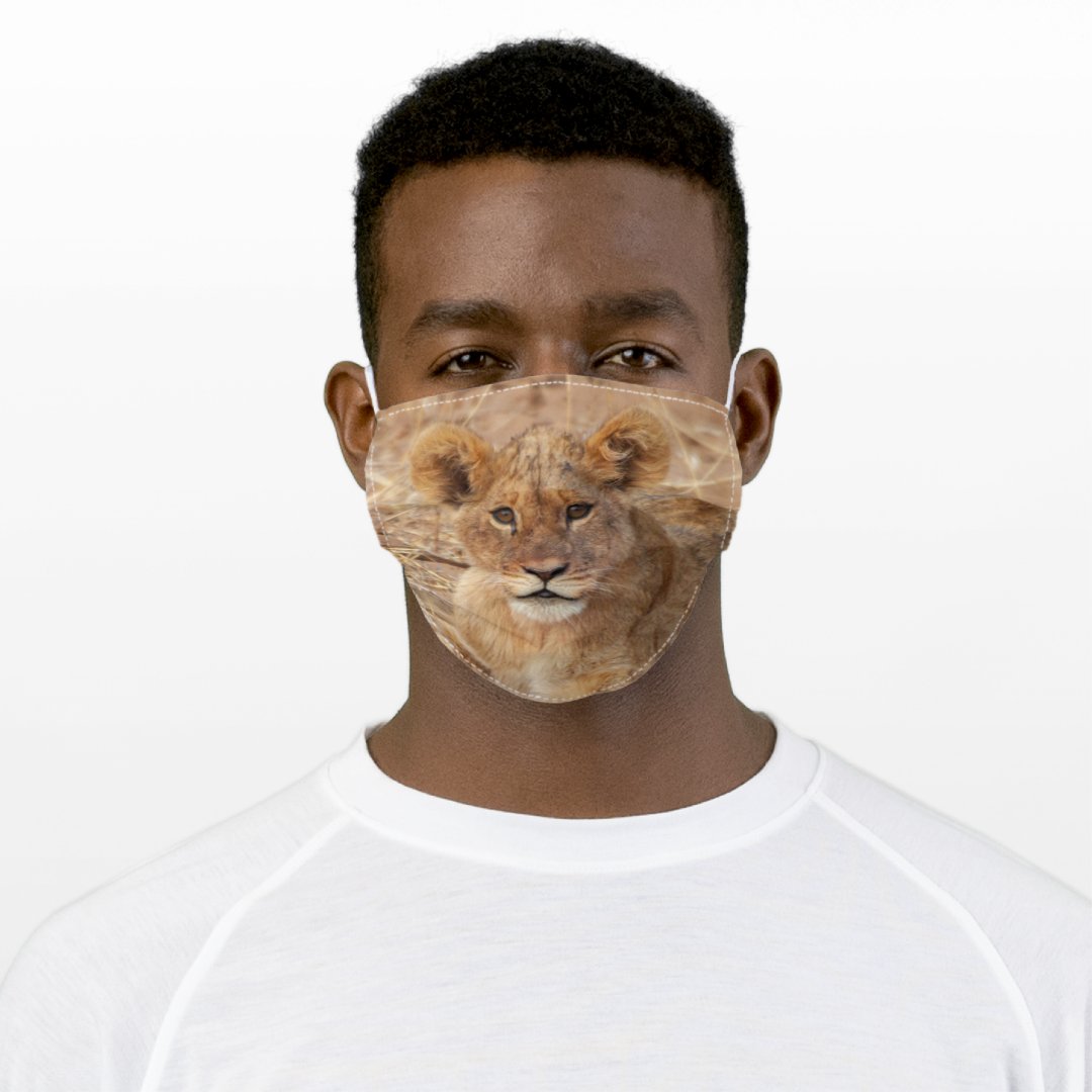 Lion Cub Face Mask | Zazzle