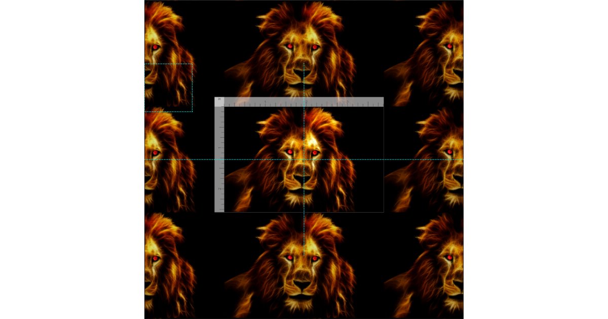 Lion Fabric | Zazzle