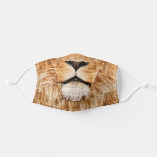 LION FACE CLOTH MASK | Zazzle.com