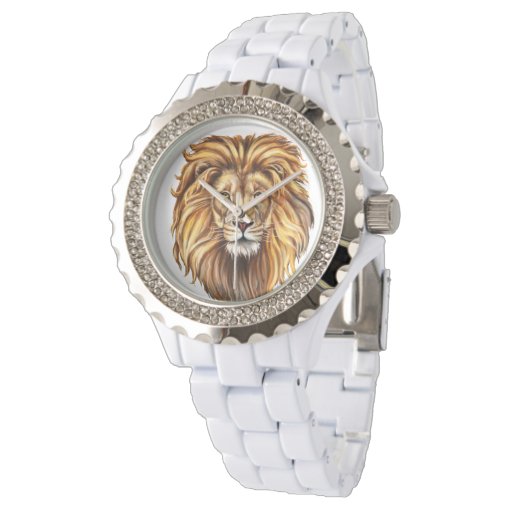 Lion Face Illustration Watch | Zazzle