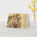 Lion Get Well Card | Zazzle