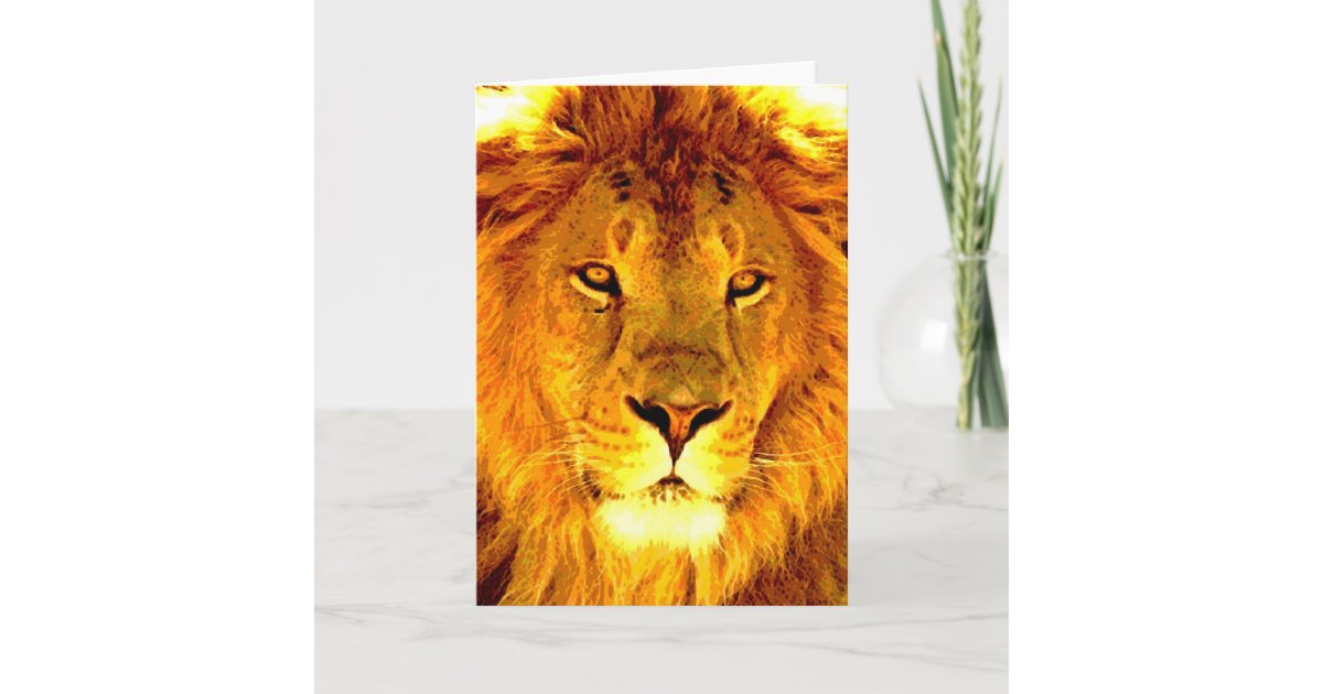 Lion Greeting Card | Zazzle