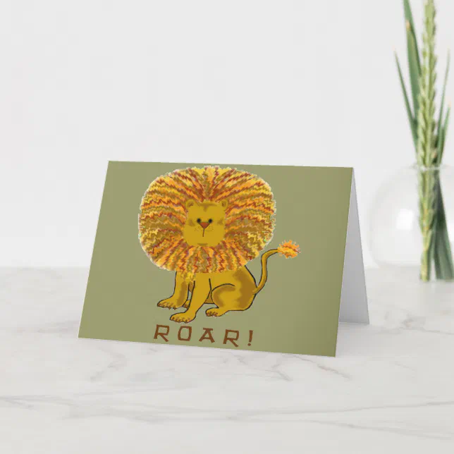 Lion Greeting Cards | Zazzle