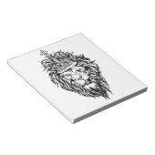 Lion in crown notepad | Zazzle