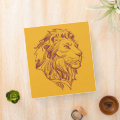 Lion King | Adult Simba Profile Sketch 3 Ring Binder | Zazzle