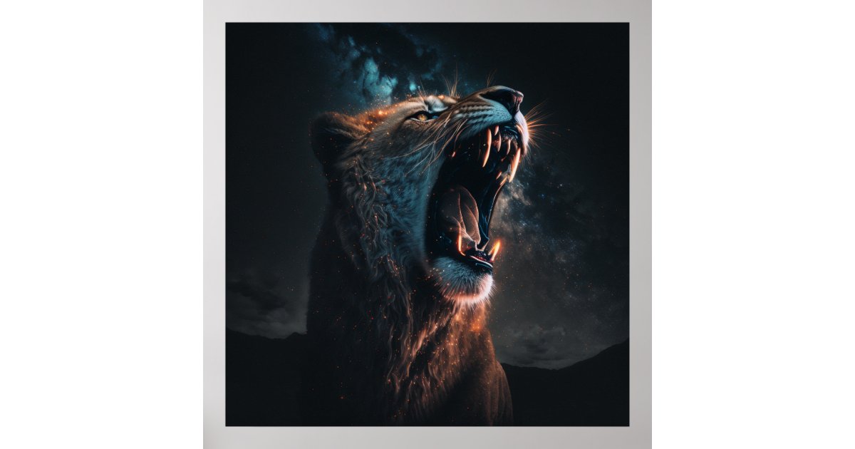 Lion King angry Poster | Zazzle