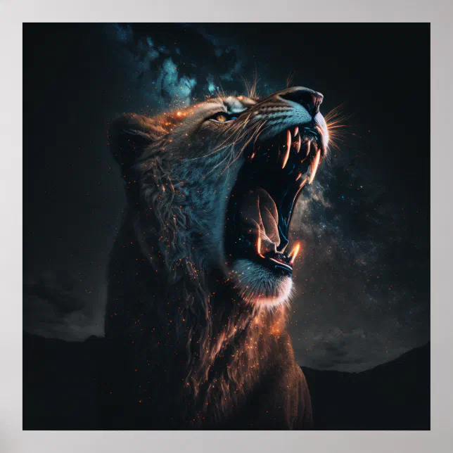 Lion King angry Poster | Zazzle
