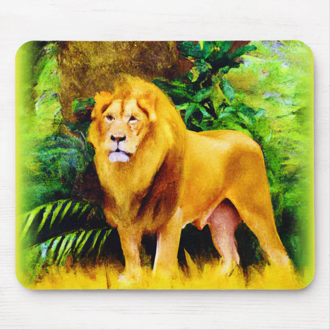 Lion King In The Jungle. Buy Now Mouse Pad | Zazzle