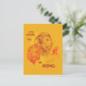 Lion King | It's Good To Be King Postcard | Zazzle