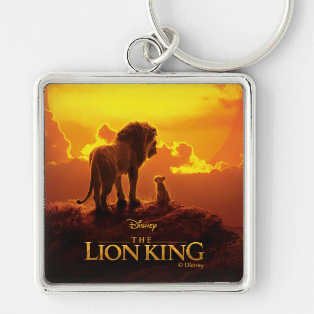 Lion King | Mufasa & Simba At Sunset Keychain | Zazzle