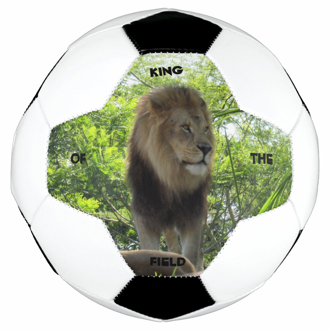 Lion - King of the Field - Soccer Ball | Zazzle