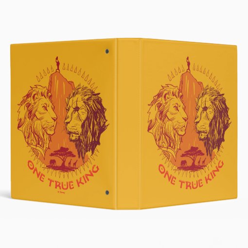 Lion King | "One True King" Simba & Scar Sketch 3 Ring Binder | Zazzle