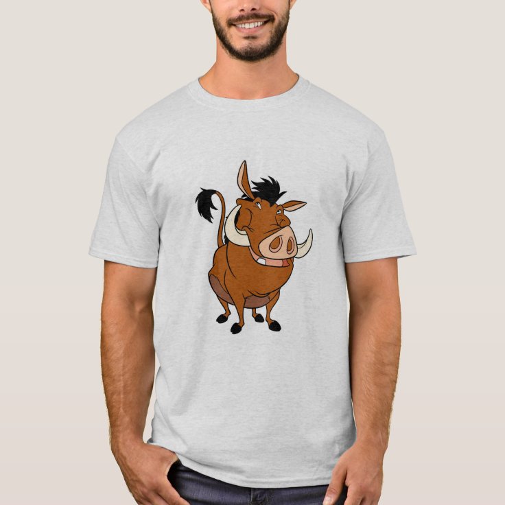 Lion King Pumba Smiling T-Shirt | Zazzle