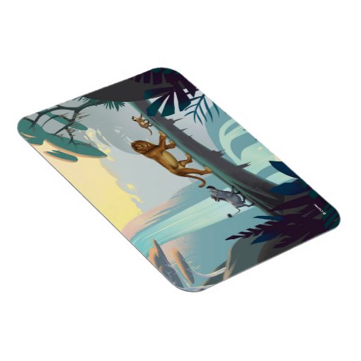 Lion King | Pumbaa, Simba, & Timon Crossing Log Magnet | Zazzle