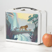 Lion King | Pumbaa, Simba, & Timon Crossing Log Metal Lunch Box | Zazzle
