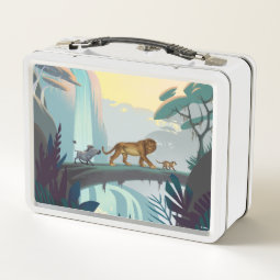 Lion King | Pumbaa, Simba, & Timon Crossing Log Metal Lunch Box | Zazzle