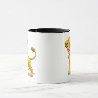 Lion King Simba cub standing Disney Mug | Zazzle