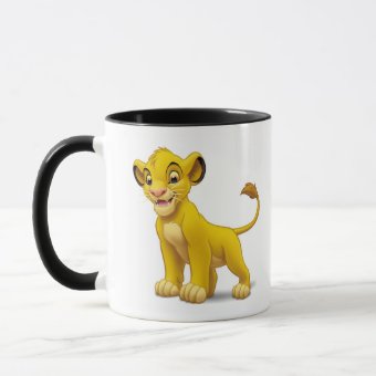 Lion King Simba cub standing Disney Mug | Zazzle