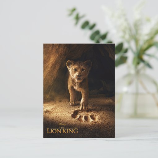 Lion King | Simba Following In Mufasa's Step Postcard | Zazzle