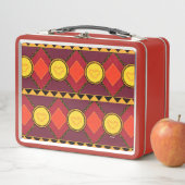 Lion King | Simba Icon African Style Pattern Metal Lunch Box | Zazzle