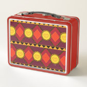 Lion King | Simba Icon African Style Pattern Metal Lunch Box | Zazzle
