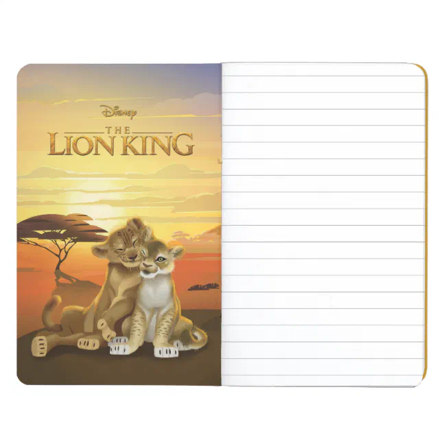 Lion King | Simba & Nala At Sunset Journal | Zazzle